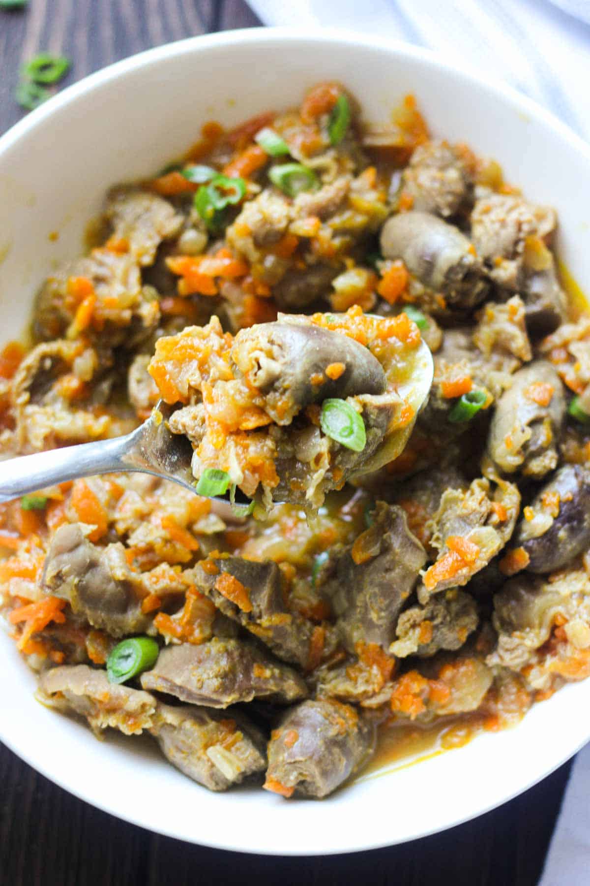 Sauteed Chicken gizzards And Hearts Recipe The Top Meal