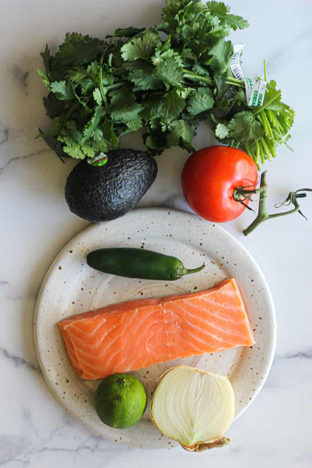Raw salmon avocado ceviche - The Top Meal