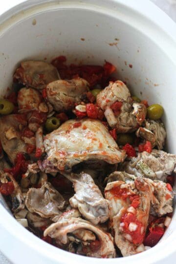 Easy slow cooker rabbit cacciatore - The Top Meal