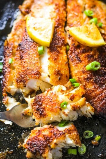 Easy blackened blackfish (tautog) recipe - The Top Meal