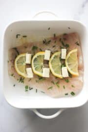 Baked fluke recipe with chives and lemon butter - The Top Meal