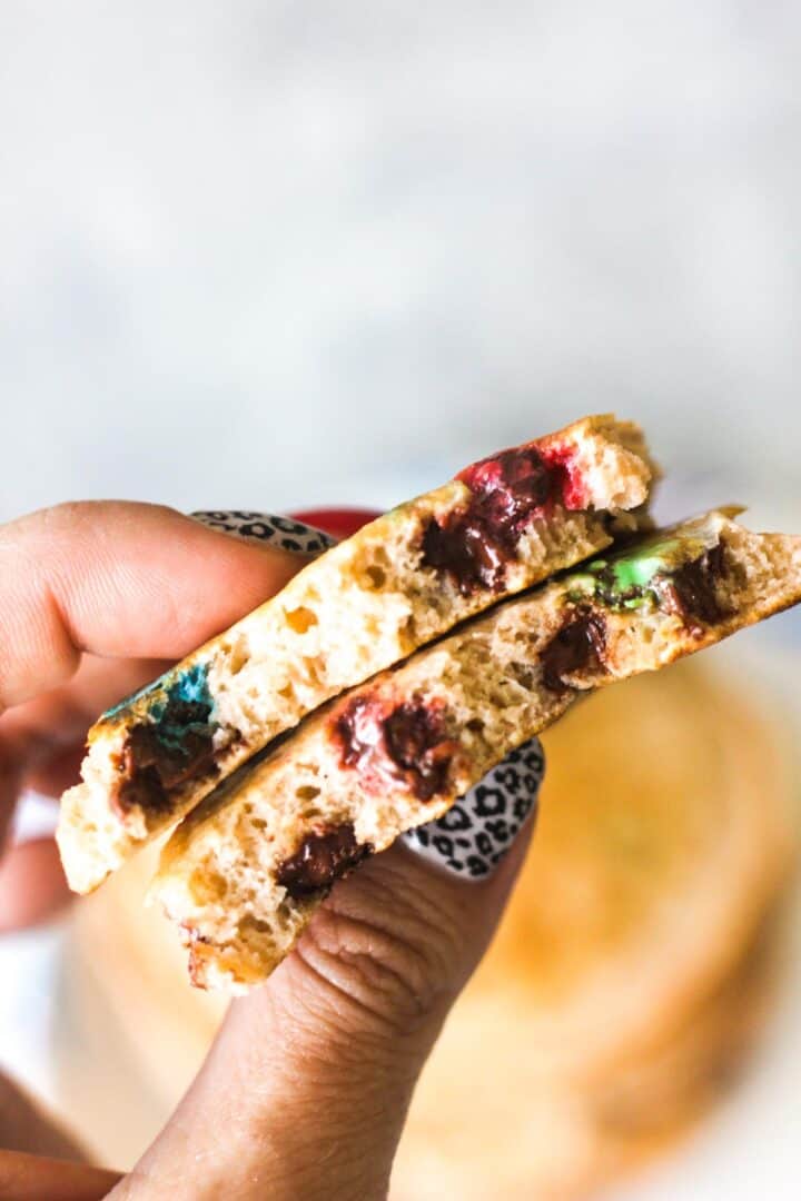 Super Easy M&M Pancakes - The Top Meal