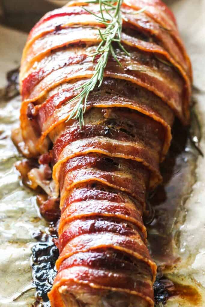 Turkey Legs Wrapped in Bacon - The Top Meal
