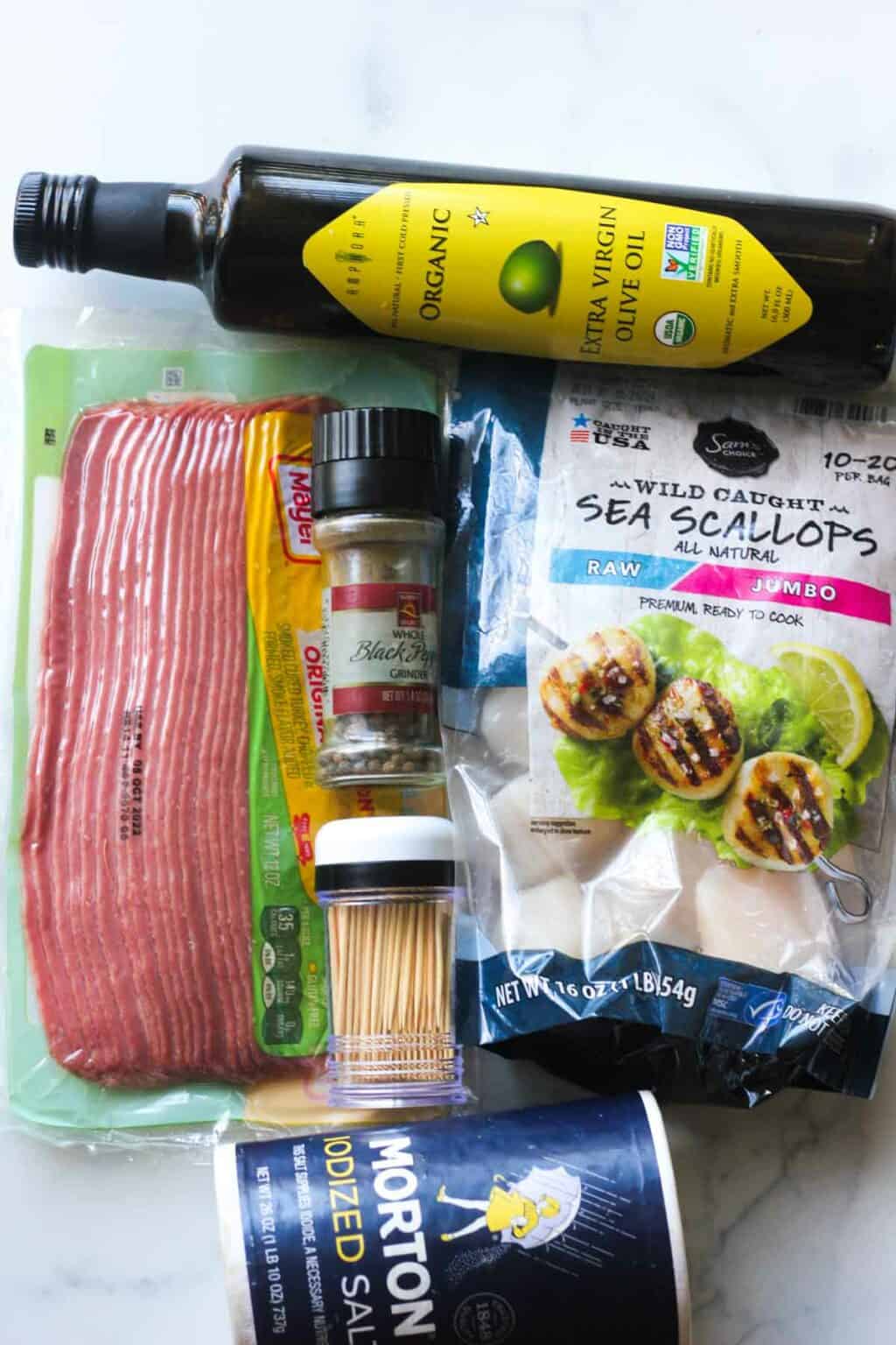 Turkey Bacon Wrapped Scallops - The Top Meal