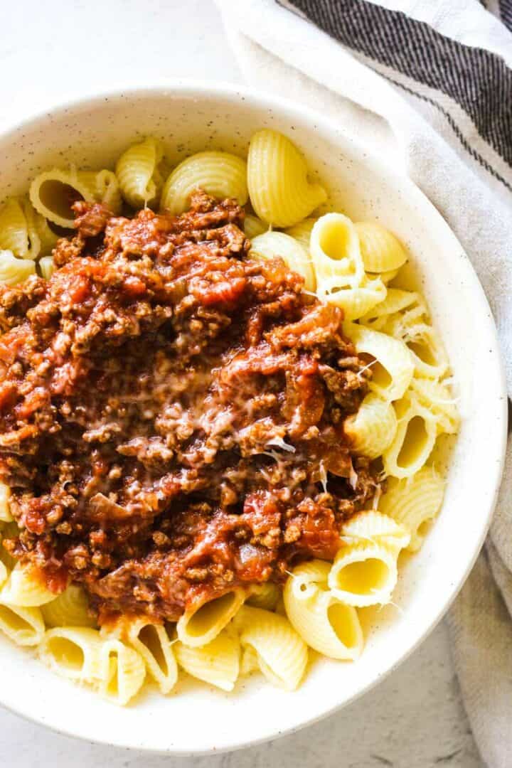Conchiglie Bolognese Pasta Recipe - The Top Meal
