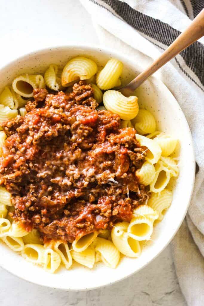 Conchiglie Bolognese Pasta Recipe - The Top Meal