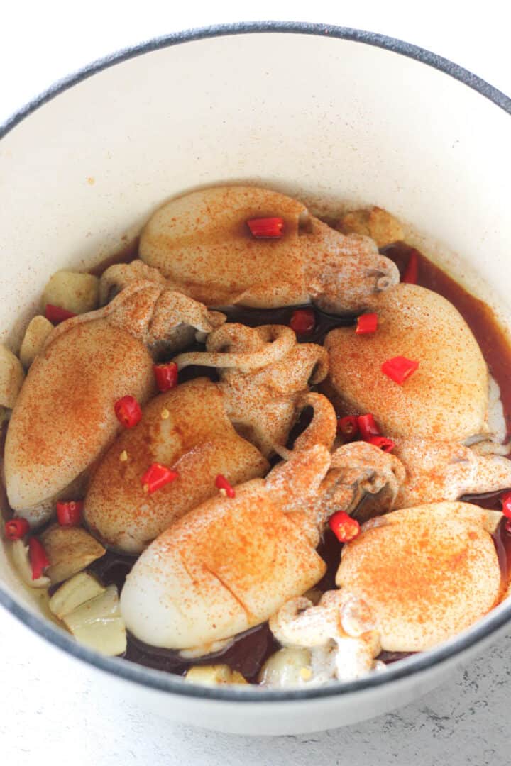 Braised cuttlefish recipe Chinese style - The Top Meal