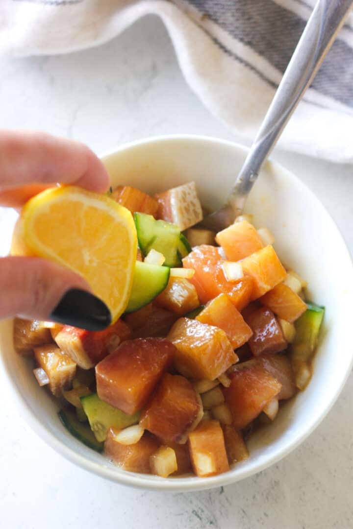 Quick Hamachi Poke (Yellowtail Poke) - The Top Meal