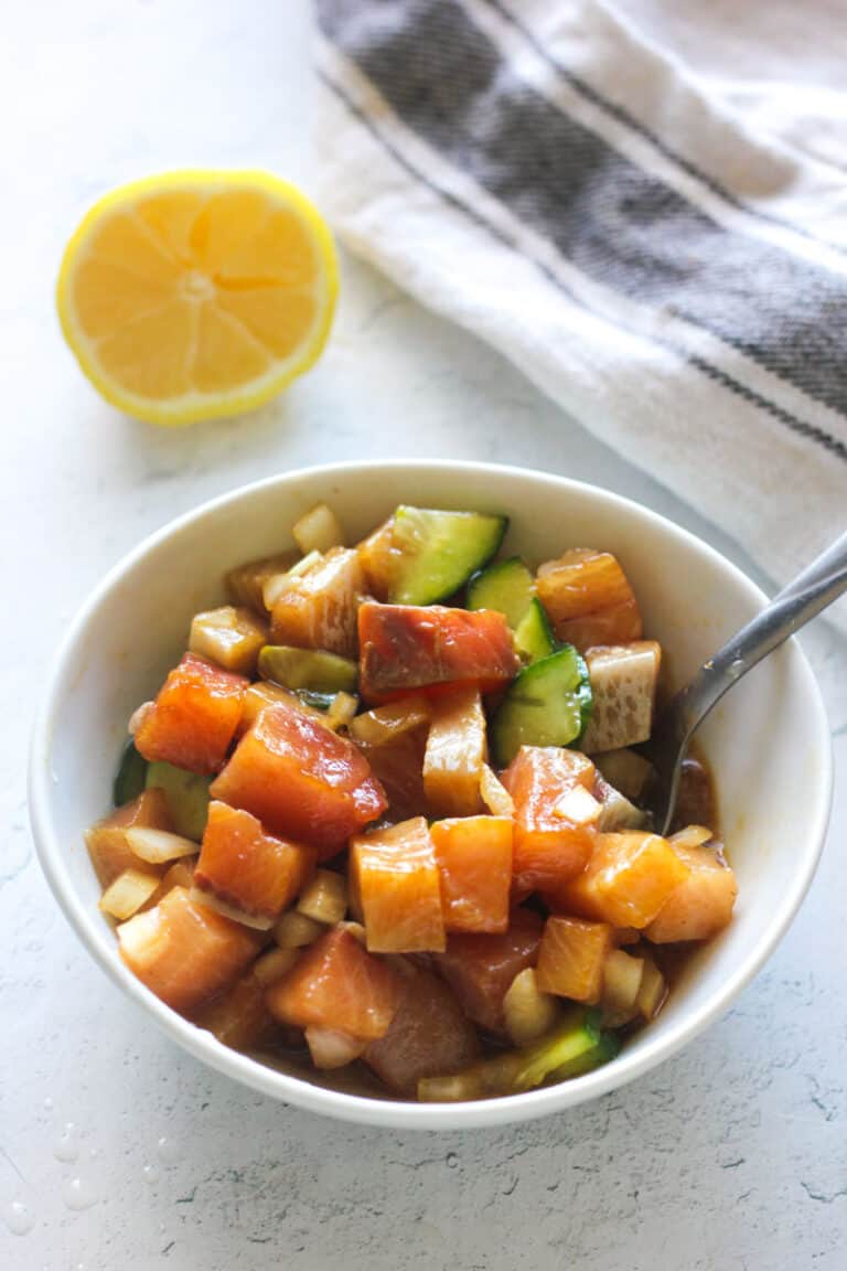 Quick Hamachi Poke (Yellowtail Poke) - The Top Meal