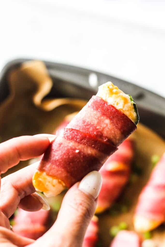 Turkey bacon wrapped jalapeno poppers - The Top Meal