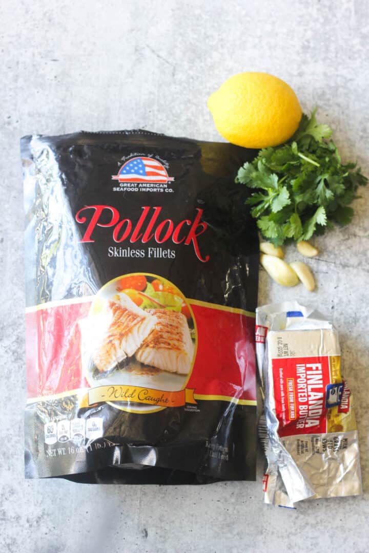 Baked Pollock with Lemon Garlic Butter - The Top Meal