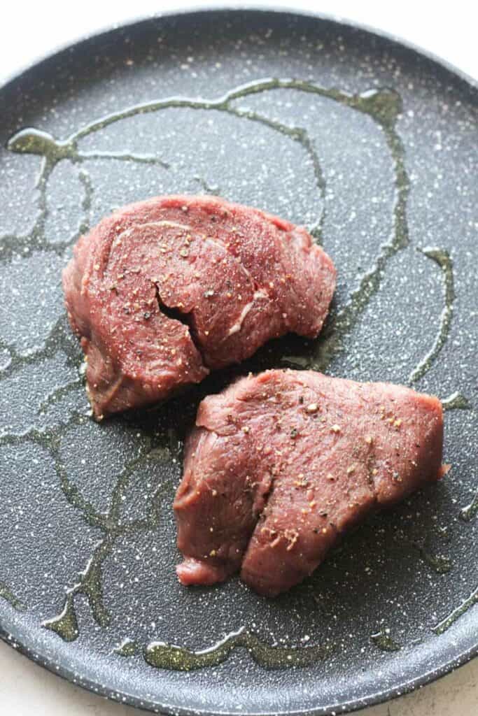Ostrich Steaks Recipe with Wine Sauce - The Top Meal